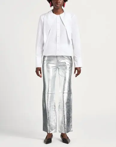 Maje Sheepskin Leather Bootcut Pants