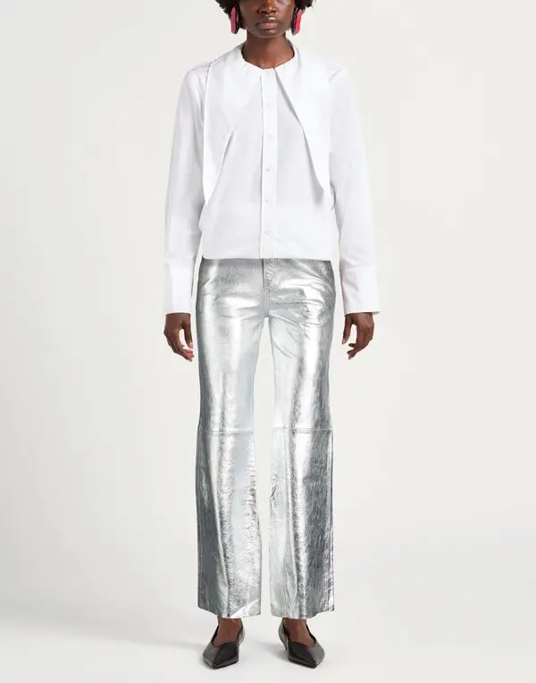Maje Sheepskin Leather Bootcut Pants