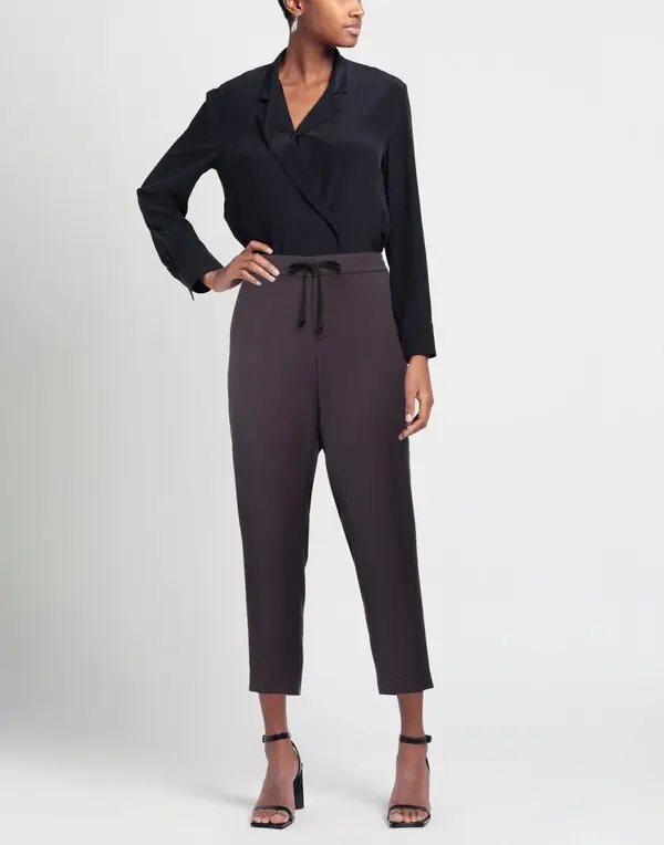 PT TORINO Dark Virgin Wool Blend Tapered Leg Pants