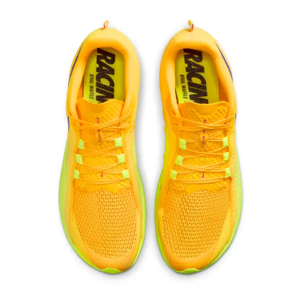 Nike Zoom Rival Waffle Road And Cross-country Racing Shoes - Yellow