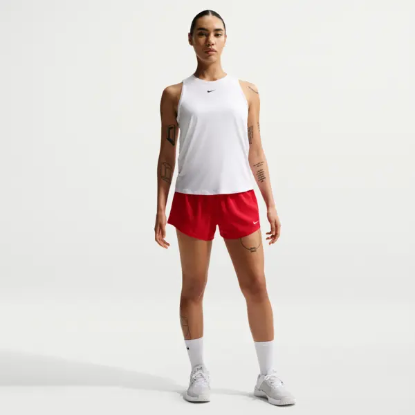 Nike Dri-fit Mid-rise 3" Brief-lined Shorts - Red