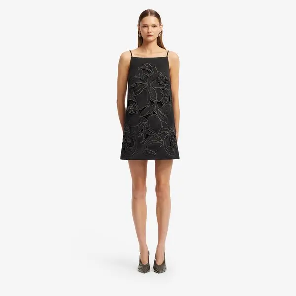 LEO LIN Leia Appliqué Mini Dress