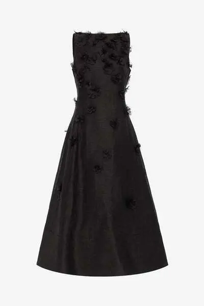LEO LIN Cleo Petal Sleeveless Midi Dress