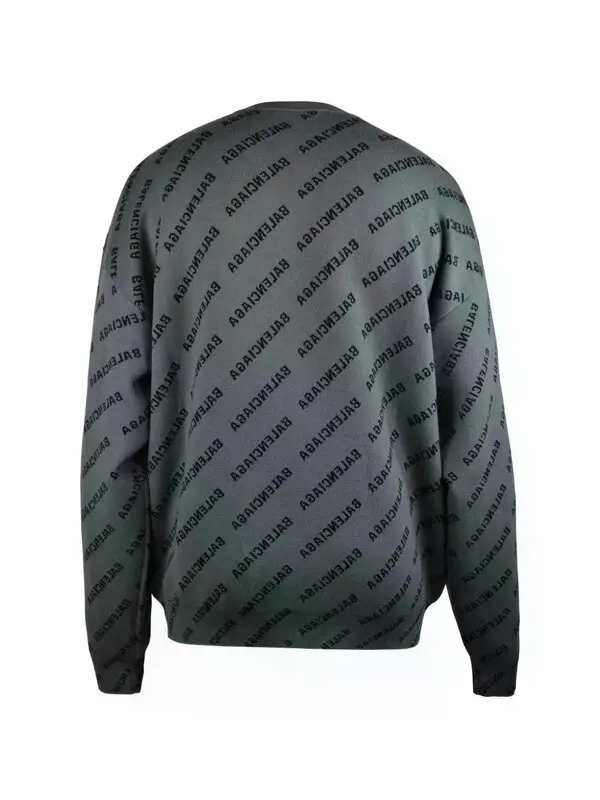 Balenciaga Logo-print Crew Neck Jumper