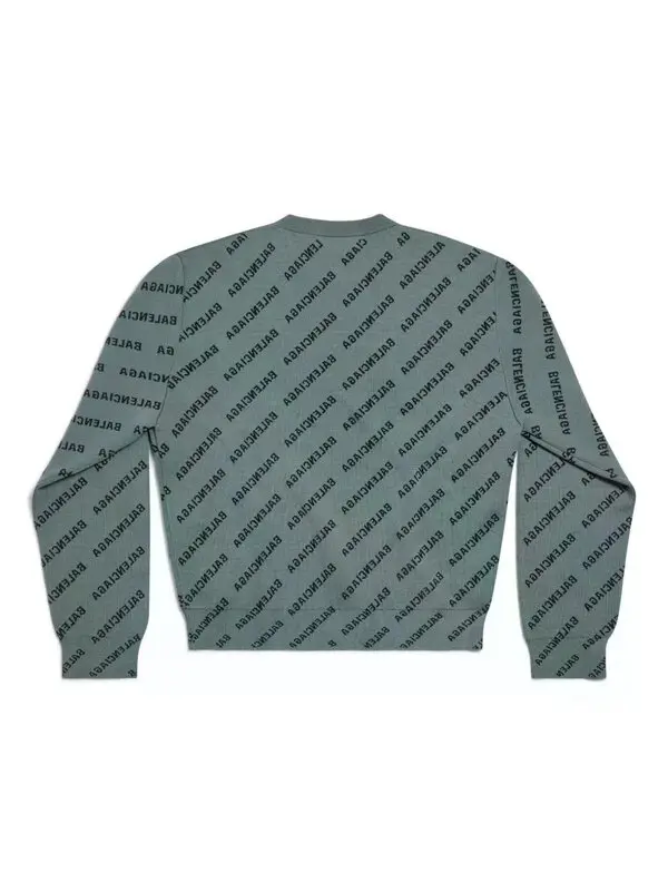Balenciaga Logo-print Crew Neck Jumper