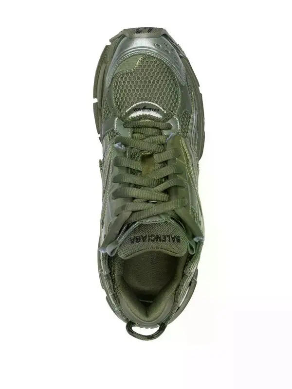 Balenciaga Runner Panelled Low-top Sneakers - Green