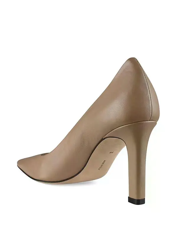 THE ROW Carla Square Toe Pumps - Neutrals