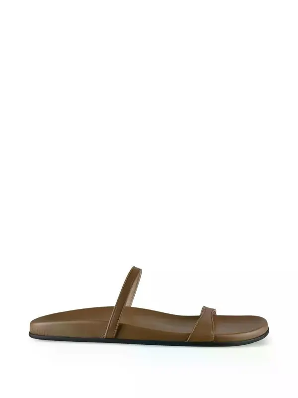 THE ROW Hugh Leather Sandals - Brown