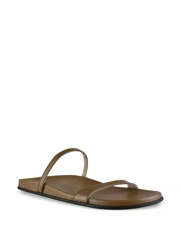 THE ROW Hugh Leather Sandals - Brown