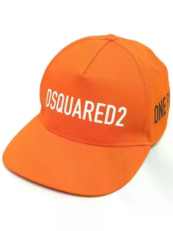 Dsquared2 Logo-print Cotton Cap - Orange