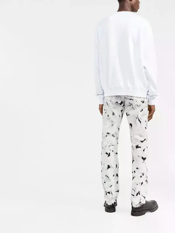 Off-White Logo Print Long Sleeve Sweatshirt