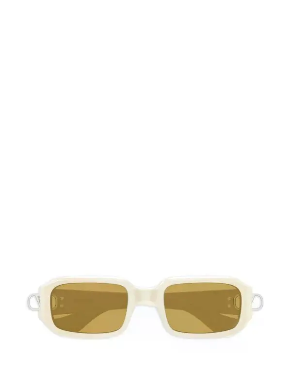 Valentino Garavani Vlogo Rectangle-frame Sunglasses - Neutrals