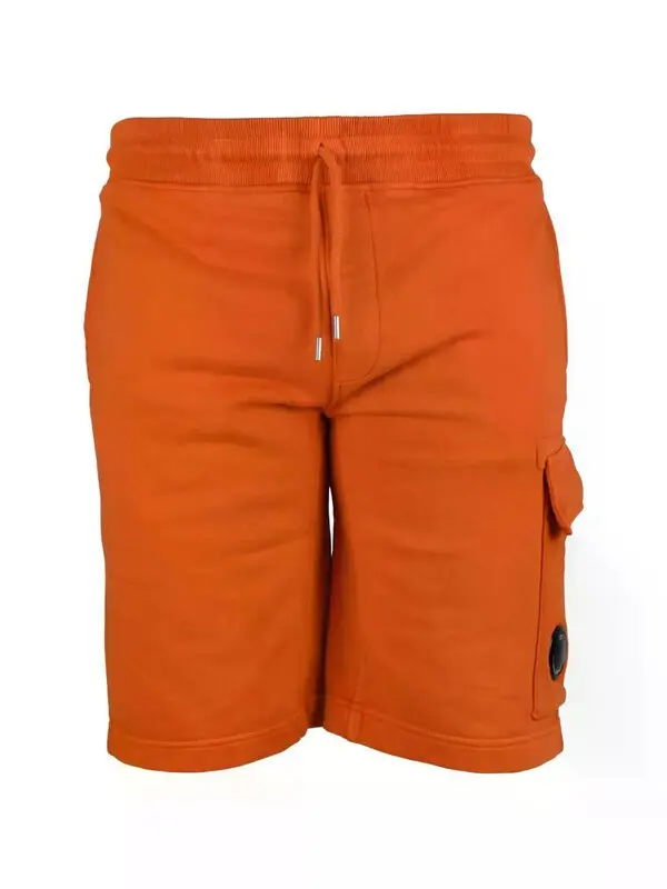 C.P. COMPANY Cargo Shorts With Lens Detail - Orange