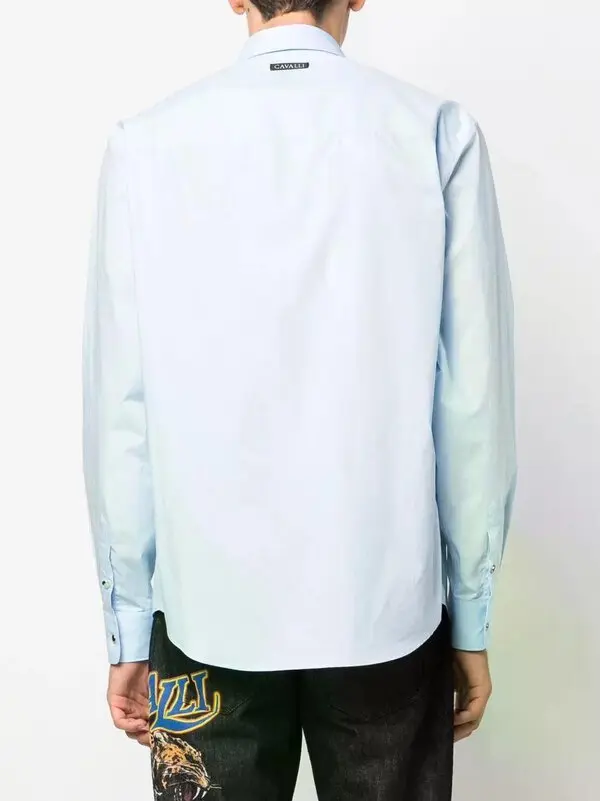 Roberto Cavalli Logo-plaque Cotton Shirt