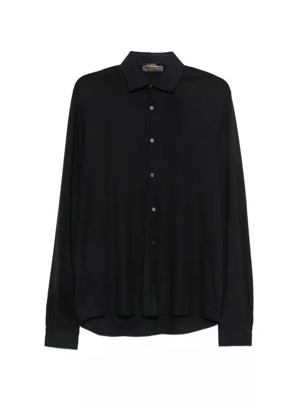 FILIPPO DE LAURENTIIS Button-fastening Curved-hem Shirt