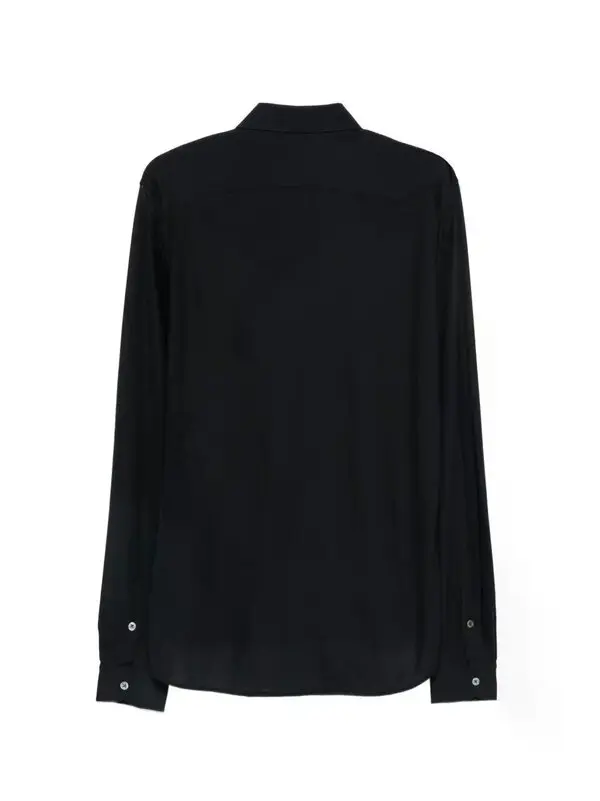 FILIPPO DE LAURENTIIS Button-fastening Curved-hem Shirt