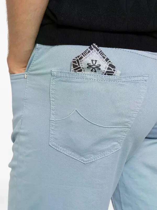 Jacob Cohen Logo-patch Five-pocket Shorts
