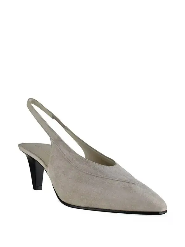 Loro Piana Rebecca Suede Pumps - Grey
