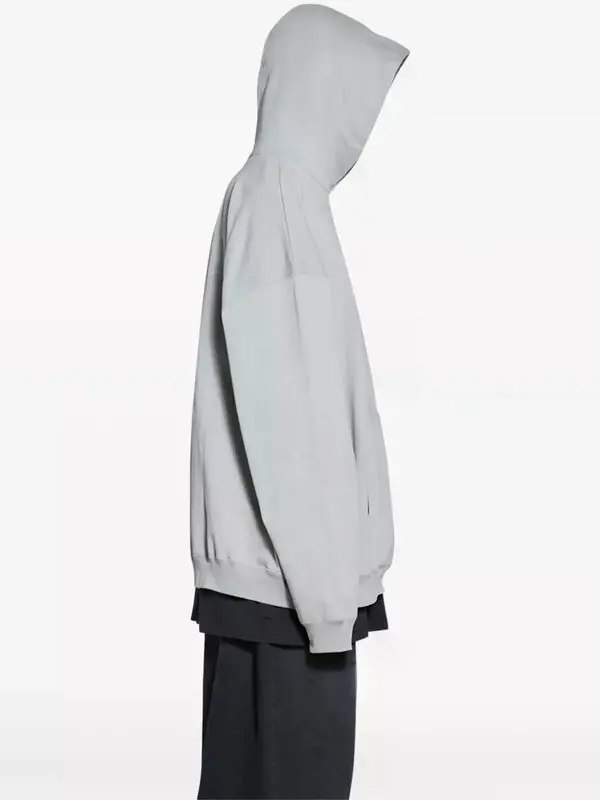 Balenciaga Logo Print Jersey Hoodie