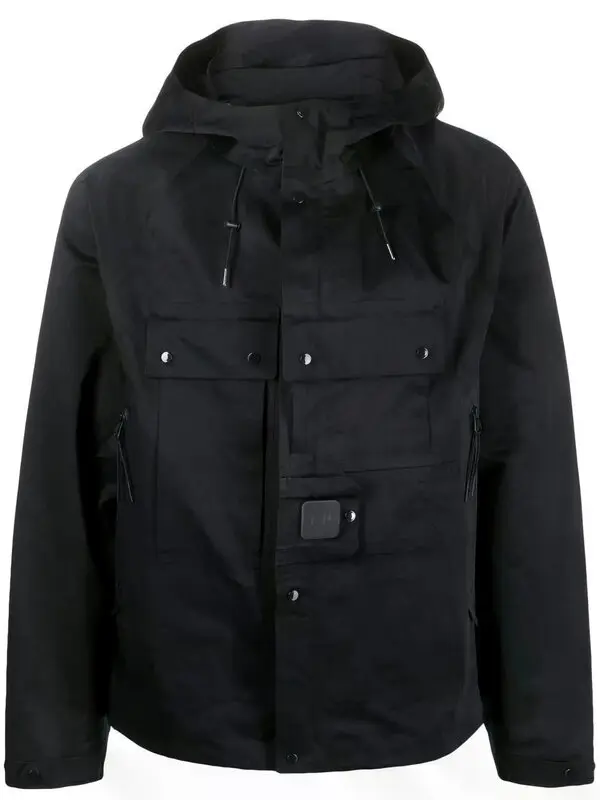 C.P. COMPANY Logo-patch Zip-up Hooded Jacket