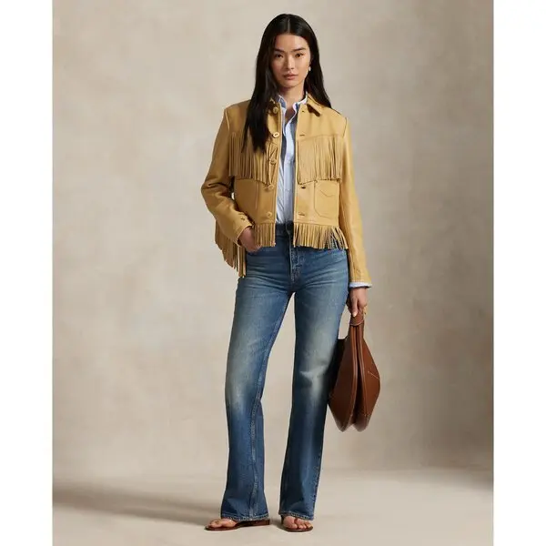 Ralph Lauren Fringe Leather Jacket