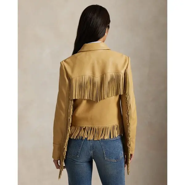 Ralph Lauren Fringe Leather Jacket