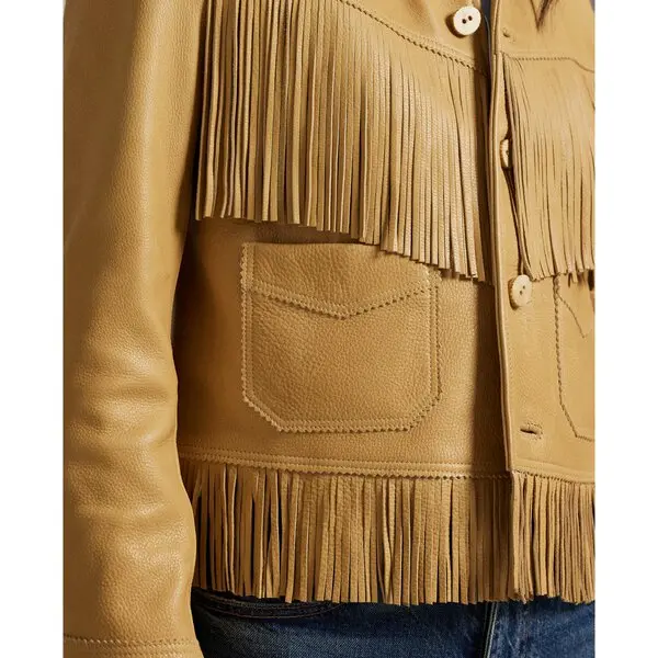 Ralph Lauren Fringe Leather Jacket
