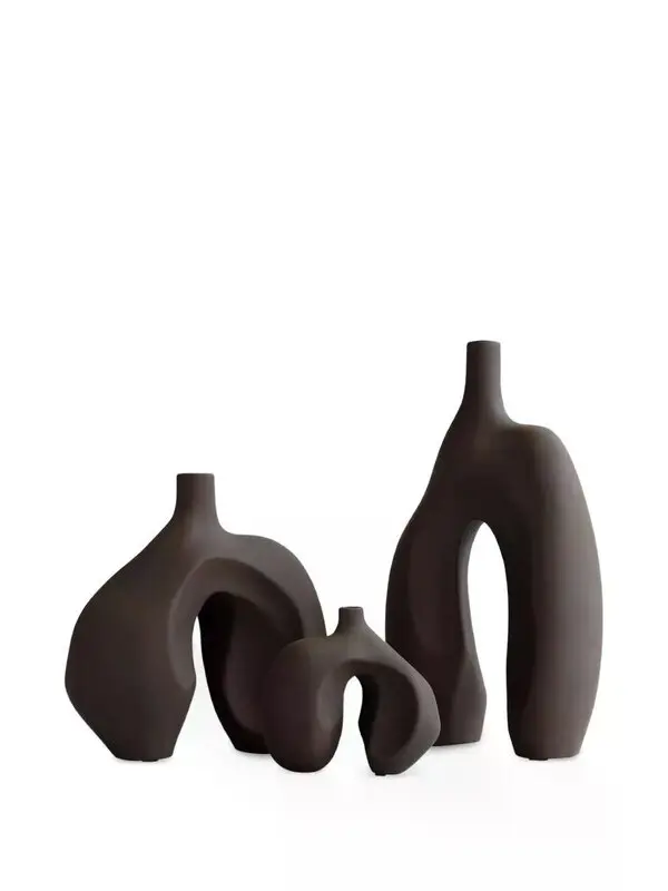 101 COPENHAGEN Medium Ni Sculptural Vase - Brown