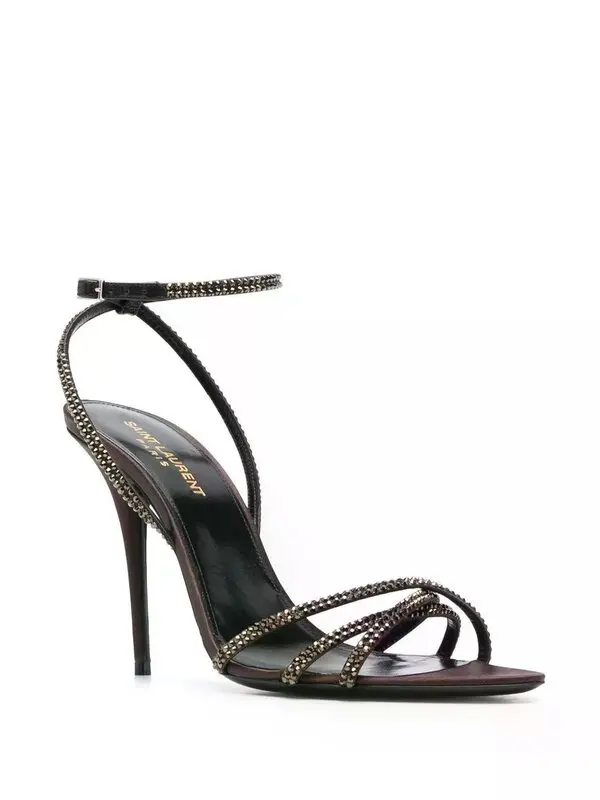 Saint Laurent 105mm Ava Embellished Sandals
