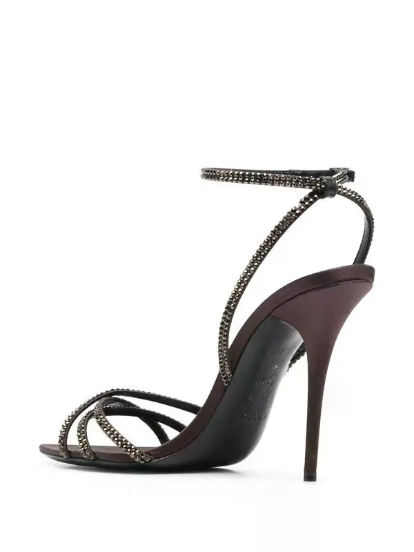 Saint Laurent 105mm Ava Embellished Sandals