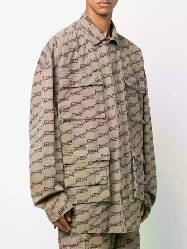 Balenciaga Bb Monogram Cargo Shirt