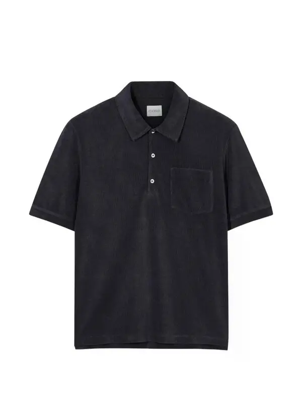 Closed Terry-cloth Chest-pocket T-shirt