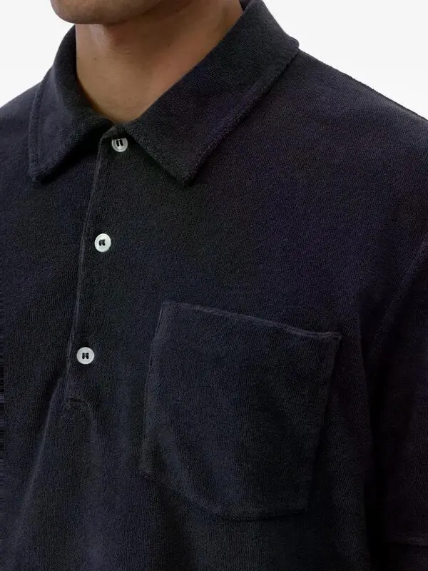 Closed Terry-cloth Chest-pocket T-shirt