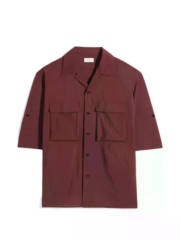 LEMAIRE Short Sleeve Utility Shirt In Washed Technical Cotton