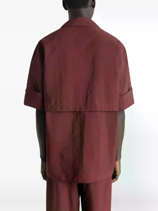 LEMAIRE Short Sleeve Utility Shirt In Washed Technical Cotton