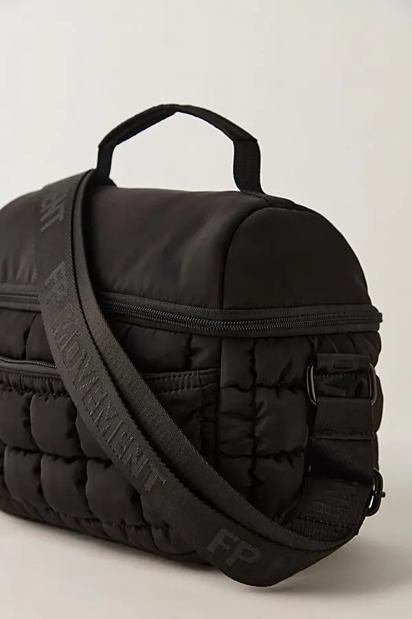 Free People Quilted Insulated Cooler Bag - Black