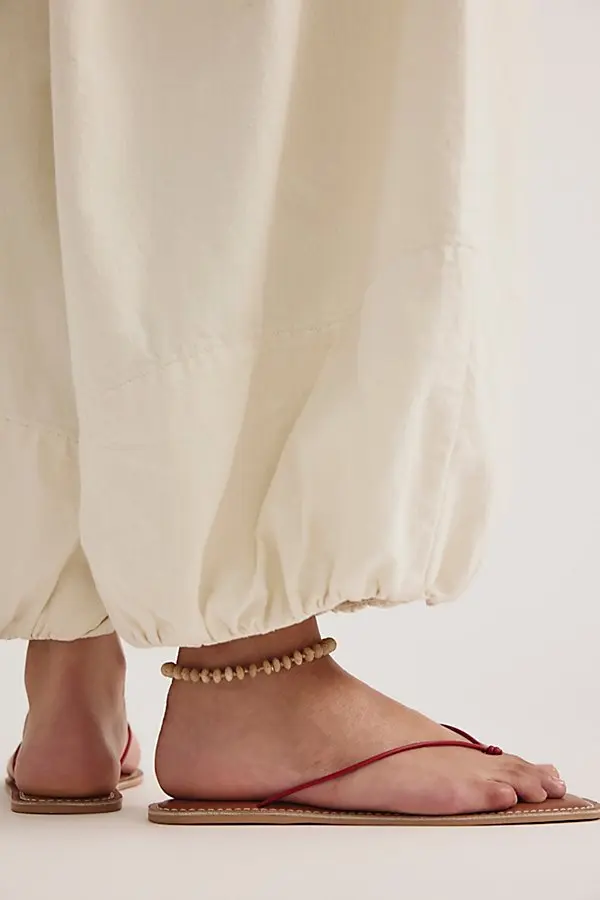 Matisse Barely There Thong Sandals - Red