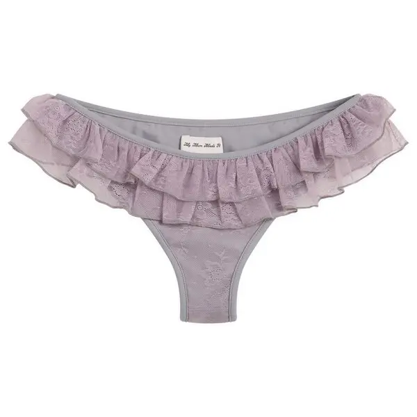 MY MUM MADE IT Lace Frill Bikini Bottom - Wisteria