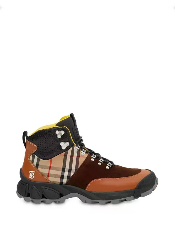 Burberry Arthur Lace-up Boots - Brown