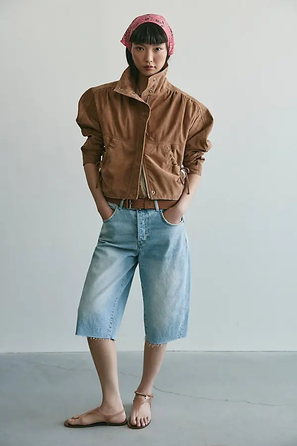 Free People We The Free Rip Tide Suede Jacket