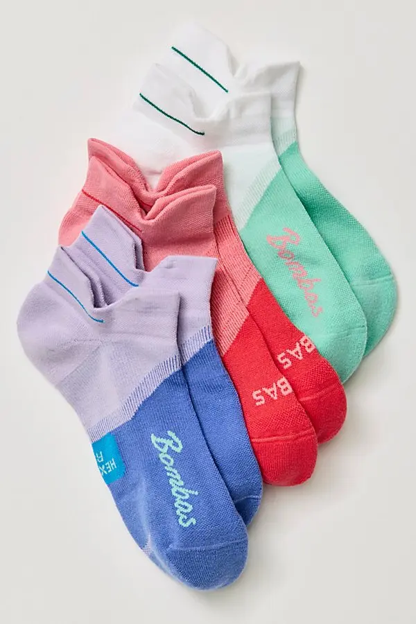 BOMBAS Run Ankle Sock 3-pack - Orchid Mix