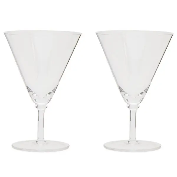 SERVICE PROJECTS Walter Manhattan Glasses Set Of 2 - Clear