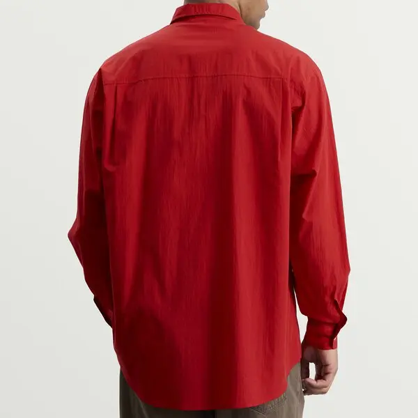 Auralee Cotton Lawn Shirt - Red