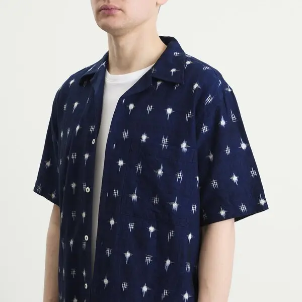 Universal Works Square Ikat Camp Shirt