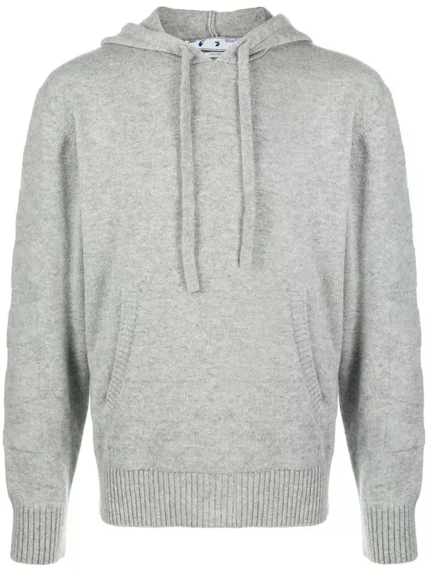 Off-White Diagonal Stripe Cashmere Hoodie