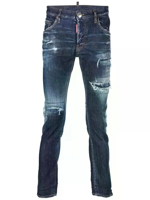 Dsquared2 Distressed-finish Tapered-leg Jeans