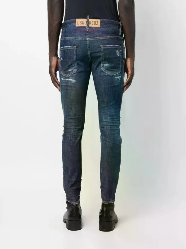 Dsquared2 Distressed-finish Tapered-leg Jeans