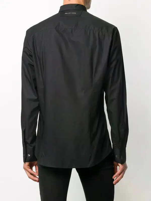 Philipp Plein Embroidered Skull Shirt