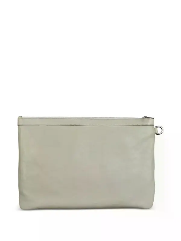 JIMMY CHOO Embossed Stars Leather Clutch Bag - Grey