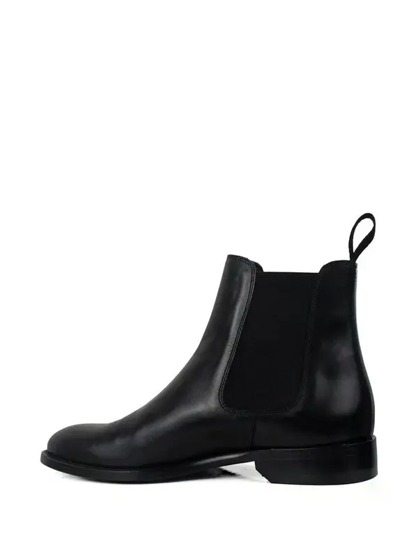 ALBERTO FASCIANI Leather Chelsea Boots - Black